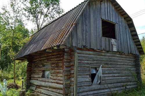 Сруб дома из бревна