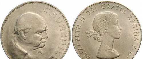 Монеты кронового размера (Англия, Сьерра-Леоне др)