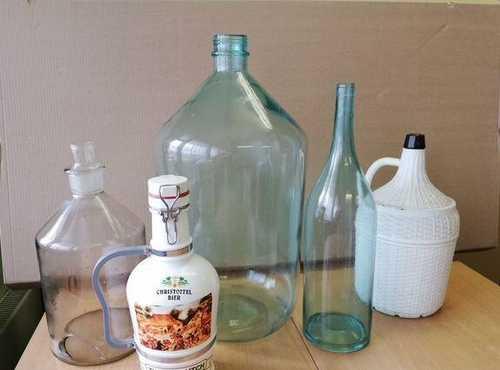 Бутылки бутыль вазы стекло СССР
