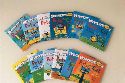 12 книг на английском Pete the cat