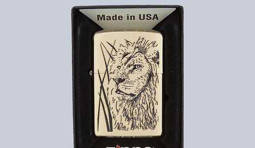 Зажигалка Zippo 204B Proud Lion Оригинал Новая
