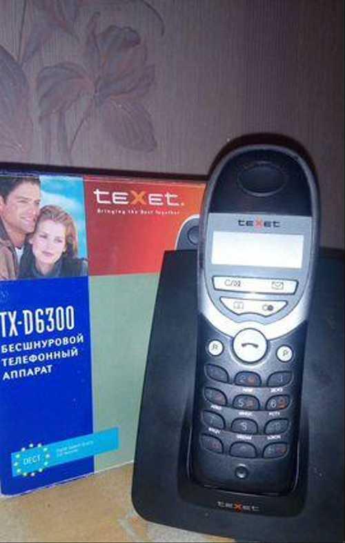Телефон бесшнуровой радиотехнологии dect