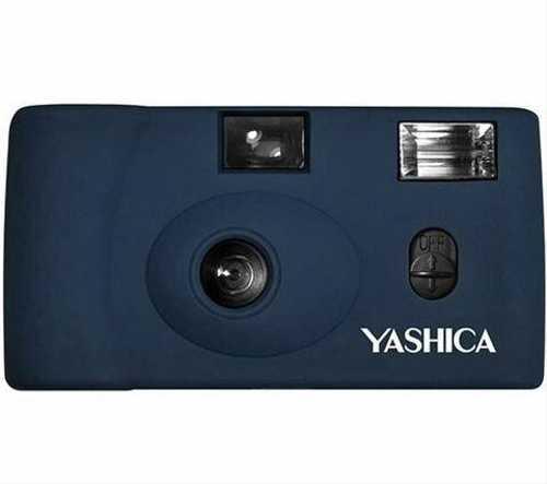 Yashica mf-1 пленочный фотоаппарат синий 35 мм