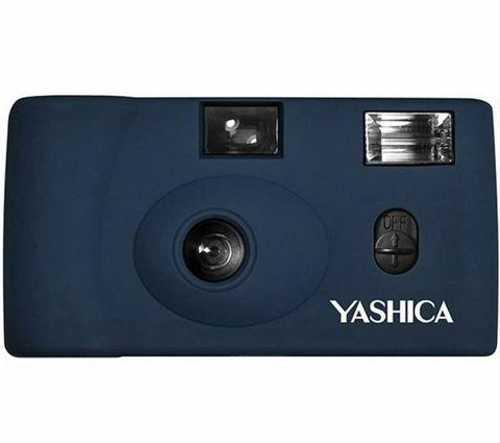 Yashica mf-1 пленочный фотоаппарат синий 35 мм