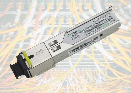 Одноволоконный 1.25GE SFP 1550/1310nm 20km SC