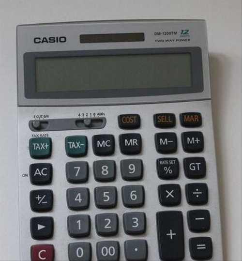 Калькулятор casio DM-1200TM