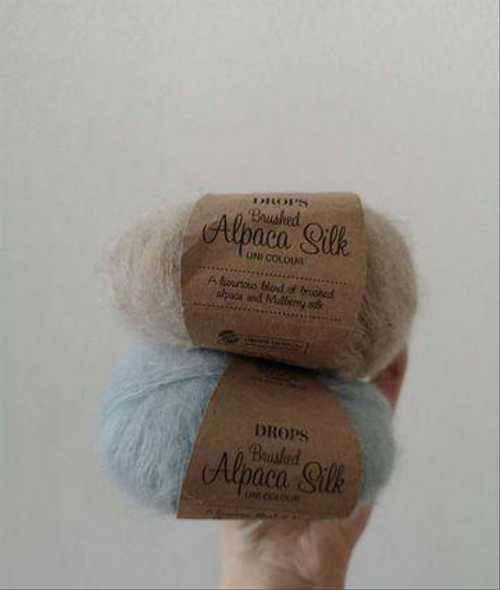 Пряжа Drops brushed alpaca silk