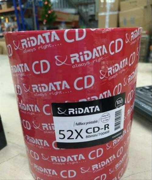 CD-R диски Ritek под печать 100 штук