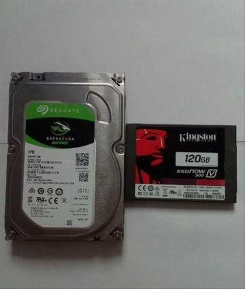 Новый жесткий диск и SSD накопитель