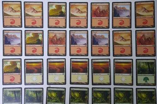 Карты MTG 2011 (набор земель)
