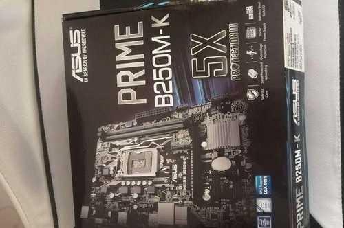 Мат. плата Asus prime b250-mk + проц pentium G4560