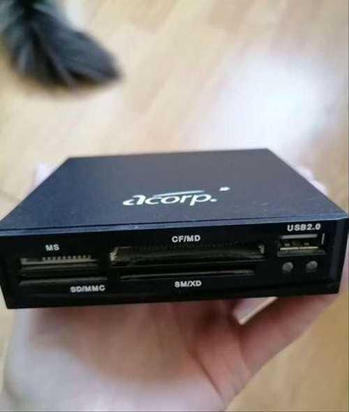 Картридер Acorp crip200B USB 2.0