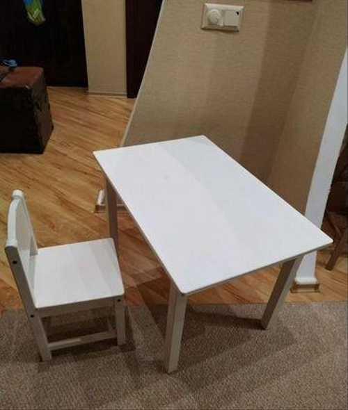 Детский стол и стул IKEA икеа сундвик, в идеале