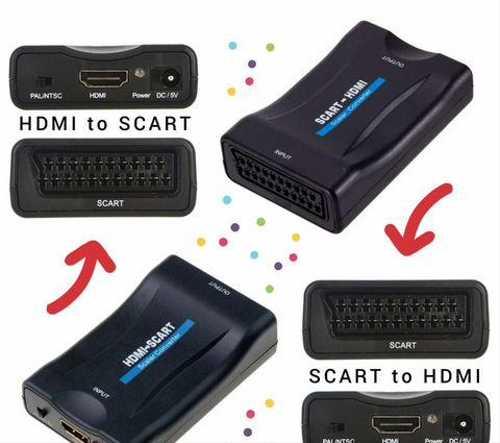 Scart to hdmi и hdmi на скарт - адаптер переходник