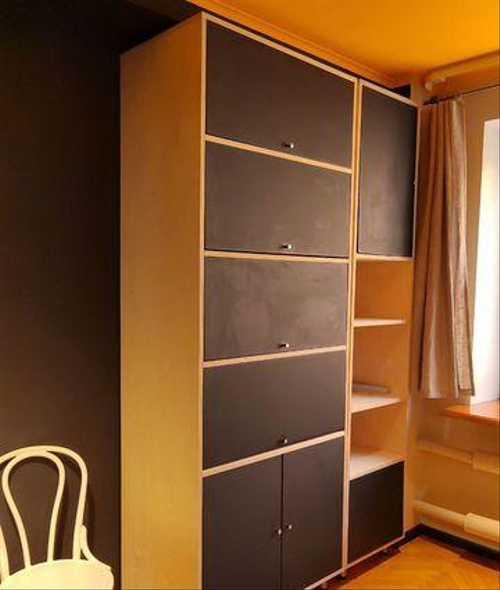 Шкаф из фанеры 550х2400х500 черный