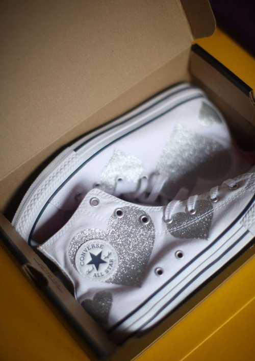 Женские белые кеды Converse (новые)