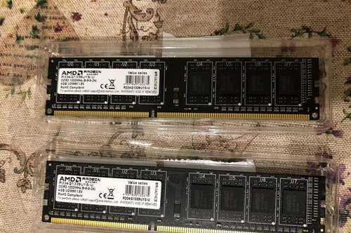 Оперативная память AMD radeon 2 шт. По 4GB