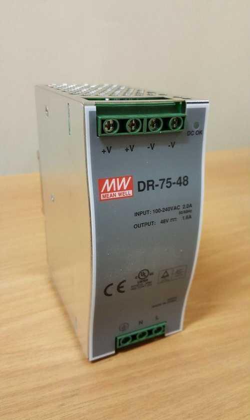 Блок питания "Mean Well DR-75-48 - AC/DC"
