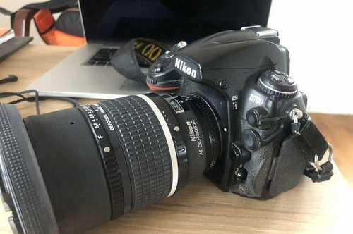 Зеркальный фотоаппарат D700 с объективом Nikon 135