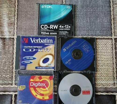 Диски для записи: CD-RW, DVD-RW, DVD+R