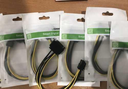 Ugreen SATA кабель питания от 15 Pin до 6 Pin PCI