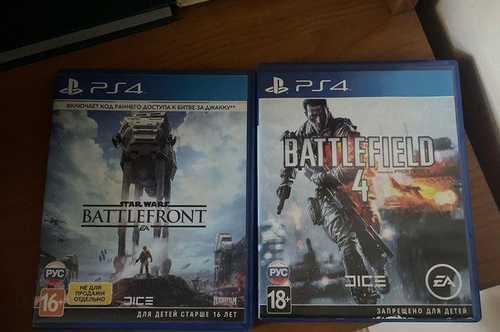 Игры ps4: Battlefield 4, Starwars Battlefront