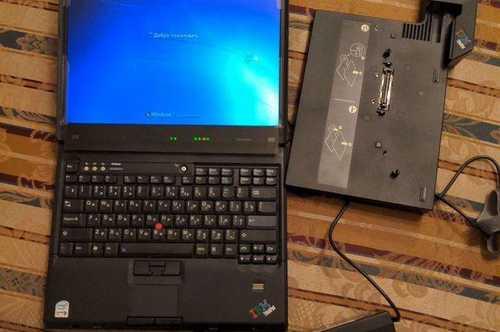 Ibm lenovo thinkpad t60 + докстанция+сумка