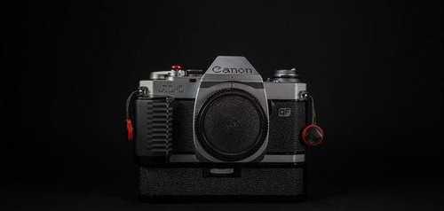 Плёночный Canon AL-1 с мотором и объективы FD 50mm