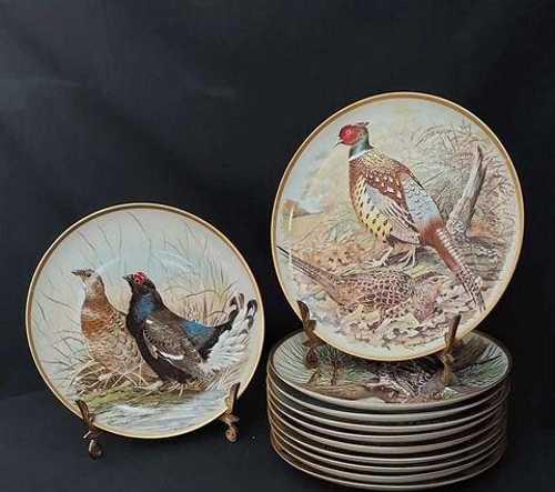 Franklin porcelain/ птицы мира/ тарелки настенные