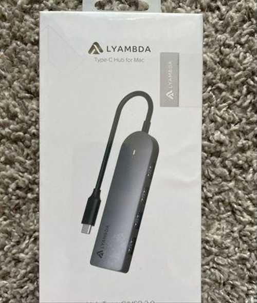 Разветвитель Type-C USB 3.0 Hub Lyambda Slim