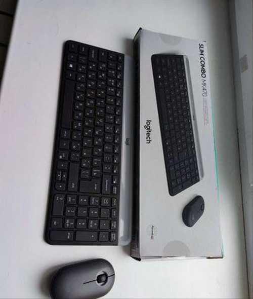 Беспроводная клавиатура и мышь logitech mk470