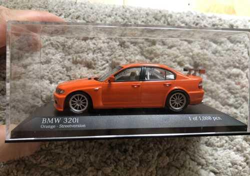 Модель автомобиля BMW 320i minichamps 1/43