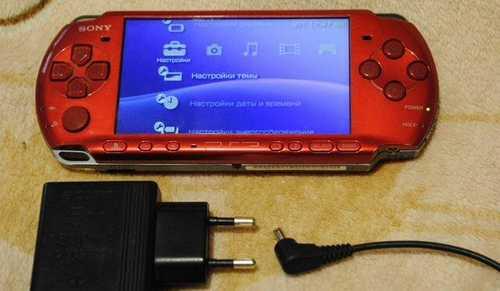 Sony psp 3008 красная 150 игра