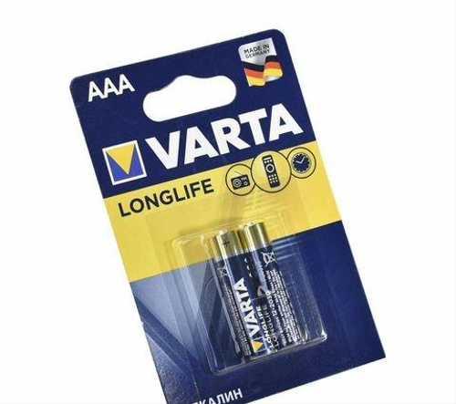 Батарейка varta longlife LR03 AAA BL2 - (блистер 2