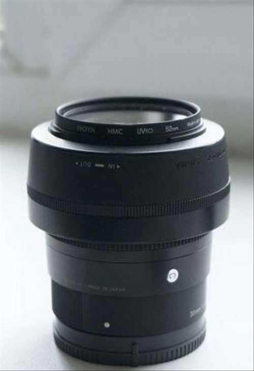 Объектив Sigma 30mm 1.4 Sony E + защитный фильтр