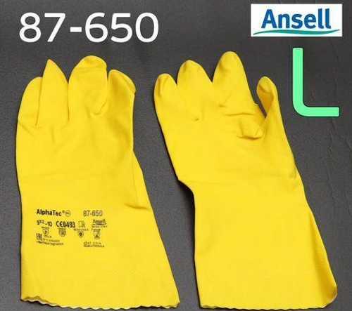 Перчатки химстойкие ansell 87-650 р.9 (пара)