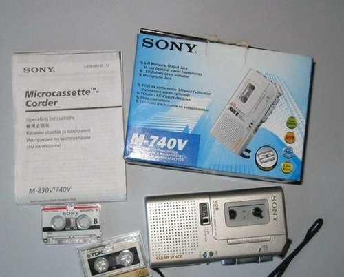 Микрокассетный диктофон Sony M-740V