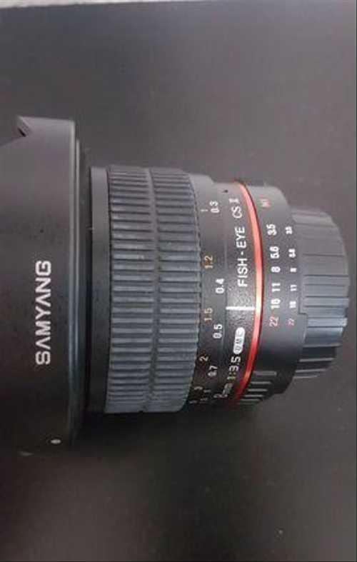 Объектив samyang 8mm f/3.5 Fish-eye CS I