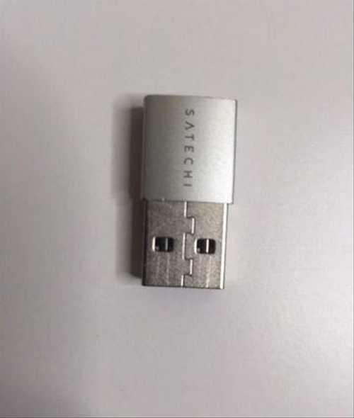 USB 3.0 Type-A to Type-C, серебристый satechi