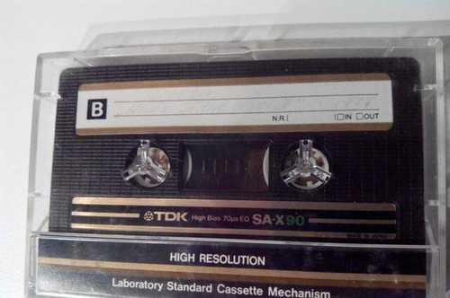 Аудиокассета винтажная хром TDK SA-X 90