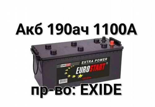 Акб EuroStart 190ач 110А Exide 513x223x223