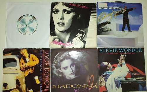 Пластинки Pop,Madonna, Stevie Wonder, Michael Jack