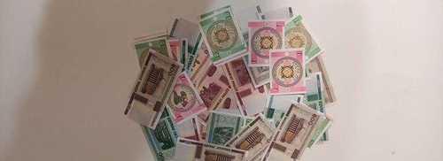 Иностранные банкноты боны снг 43 штуки