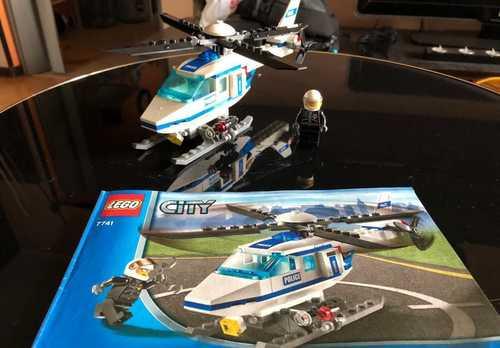 Продам Лего Lego City 7741 полицейский вертолёт