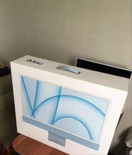 Коробка от iMac 2021+наклейки