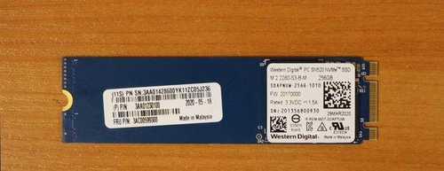 SSD 256 Гб Western Digital SN520 M.2 2280 NVMe