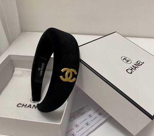 Ободок chanel черный