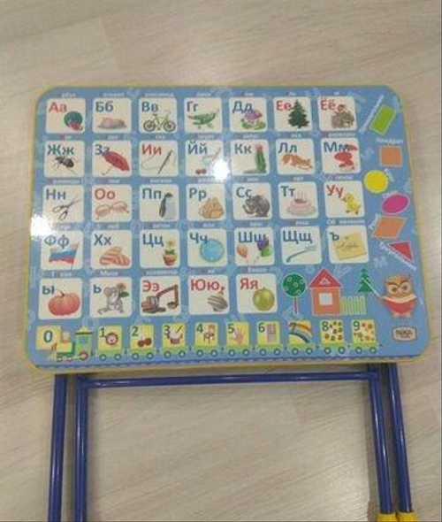 Стол с алфавитом детский