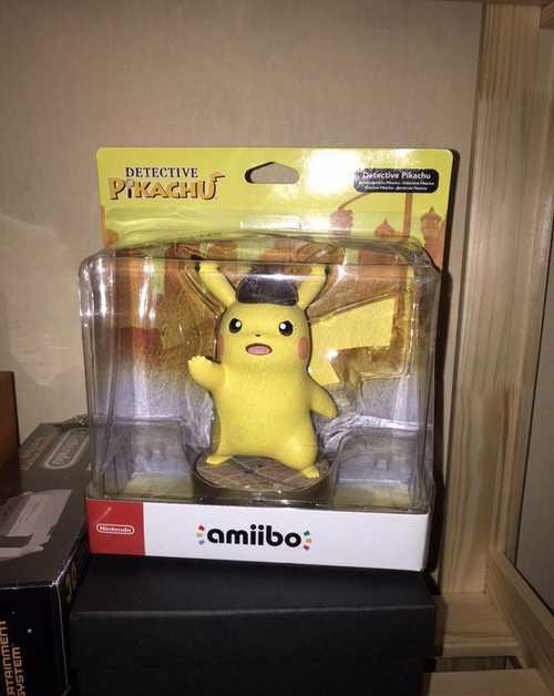 Фигурка Pikachu Detective Amiibo интерактивная Nin