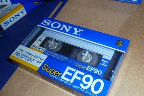 Аудиокассета Sony Super EF90 C-90EFS Новая